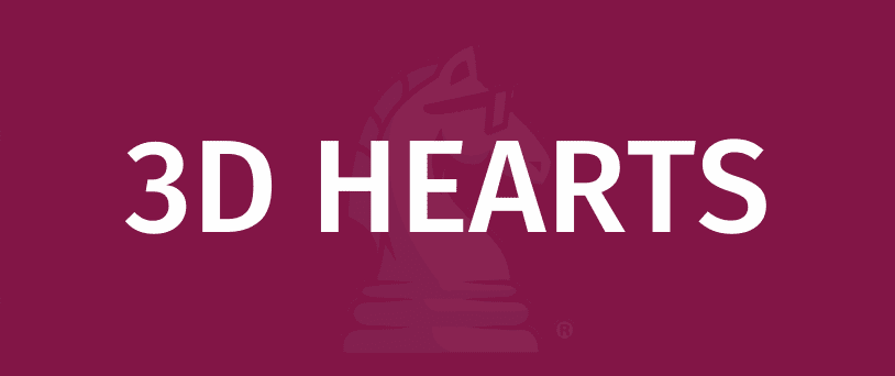 3D HEARTS (Double Deck Domino Hearts) - Learn To Play With Gamerules.com