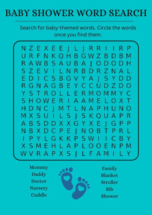 20+ FREE PRINTABLE BABY SHOWER GAMES - Game Rules