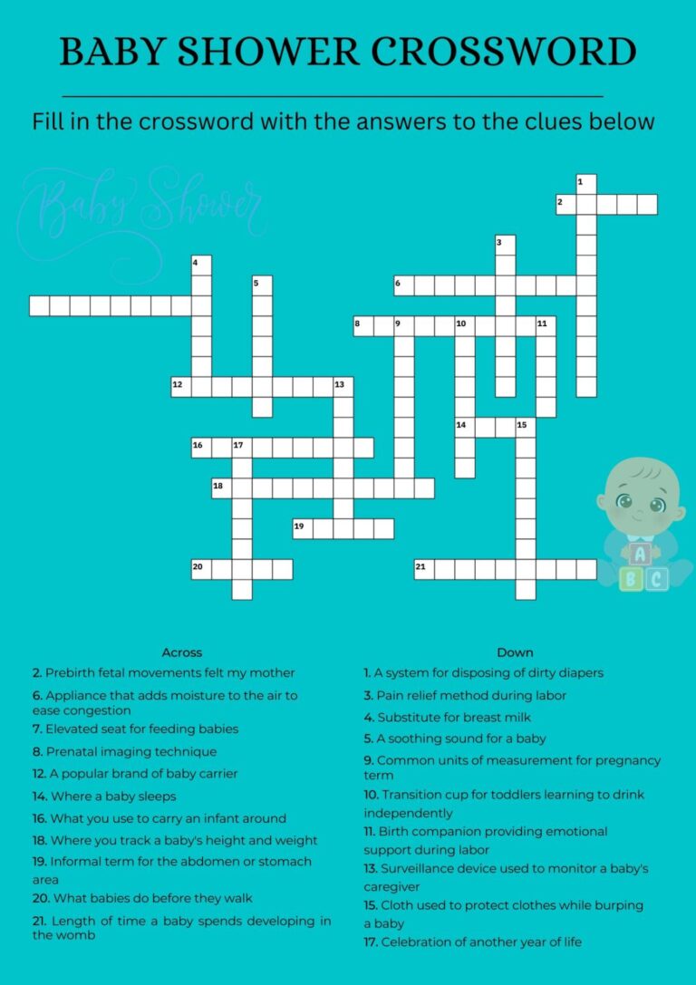 20+ FREE PRINTABLE BABY SHOWER GAMES - Game Rules