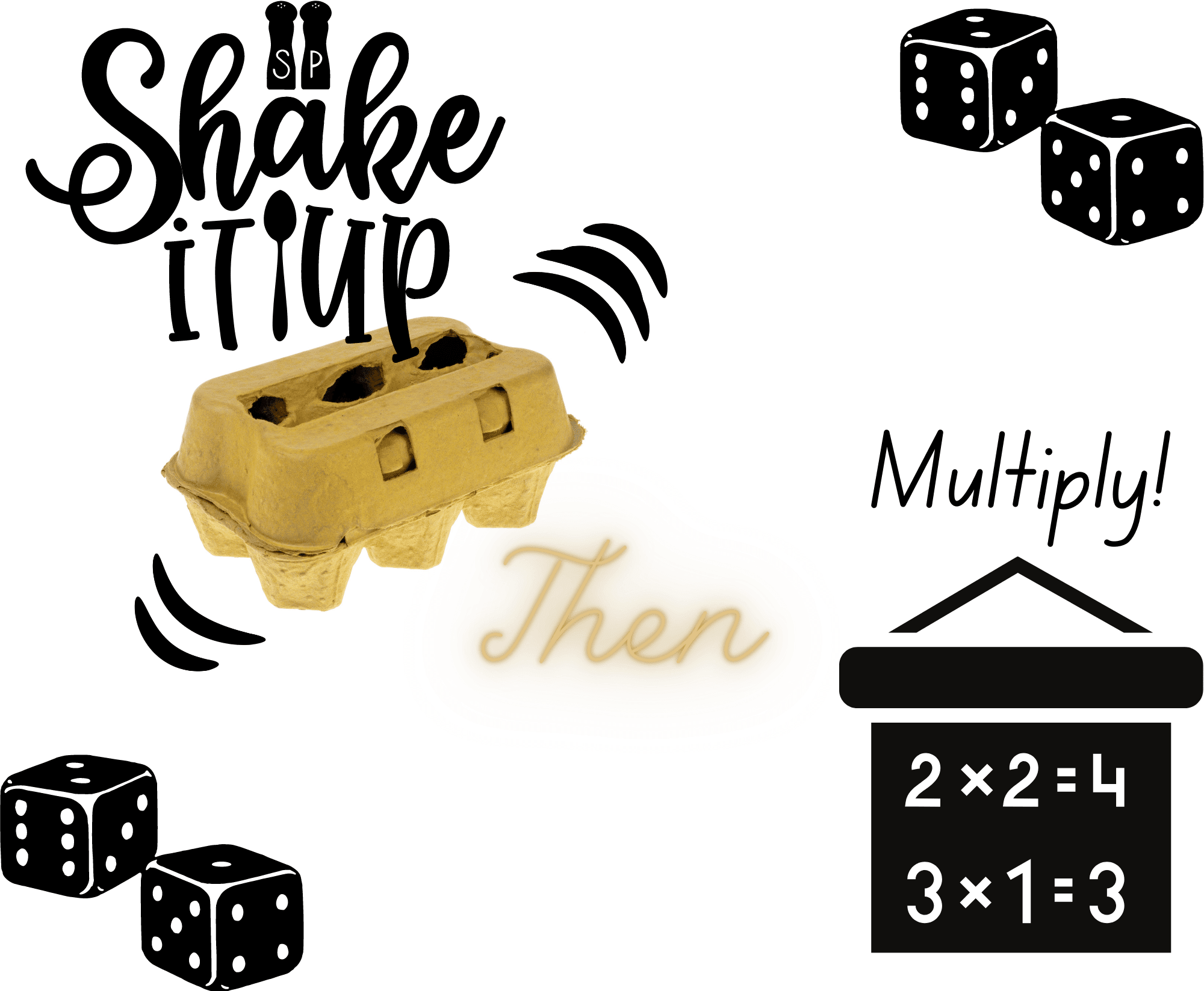EGG CARTON SHAKE UP MATH GAME Game Rules - How To Play EGG CARTON SHAKE ...