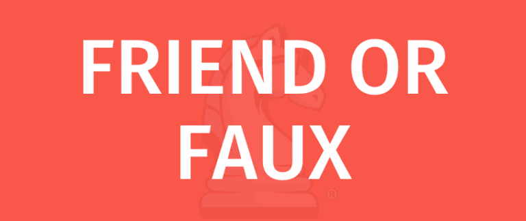 FRIEND OR FAUX - Learn To Play With Gamerules.com