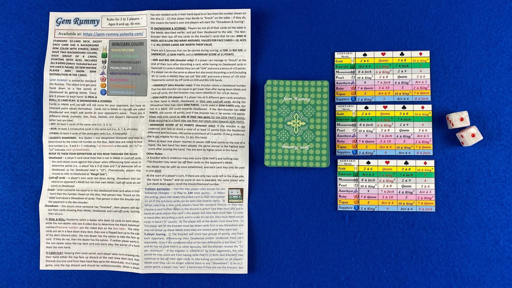 GEM RUMMY Game Rules - How To Play GEM RUMMY