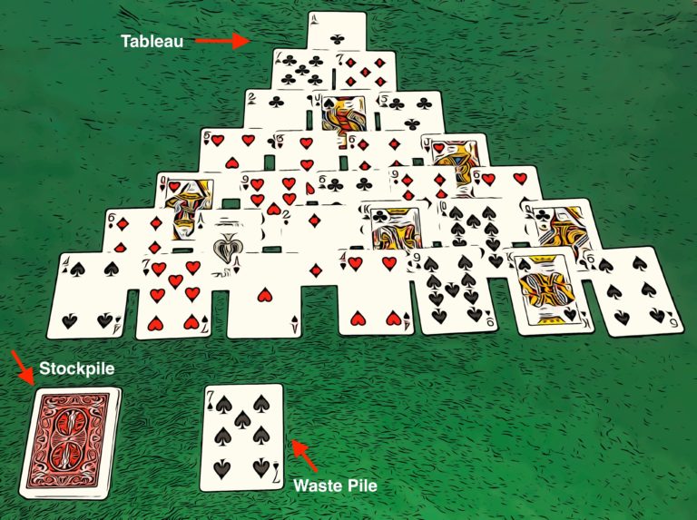 Pyramid Solitaire Card Game - Learn To Play With Game Rules