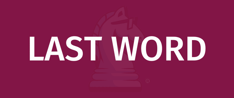 LAST WORD Game Rules - How To Play LAST WORD