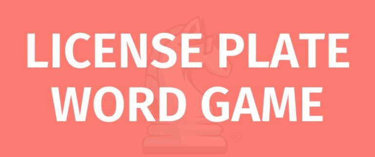 LICENSE PLATE GAME Game Rules _ How to play License Plate