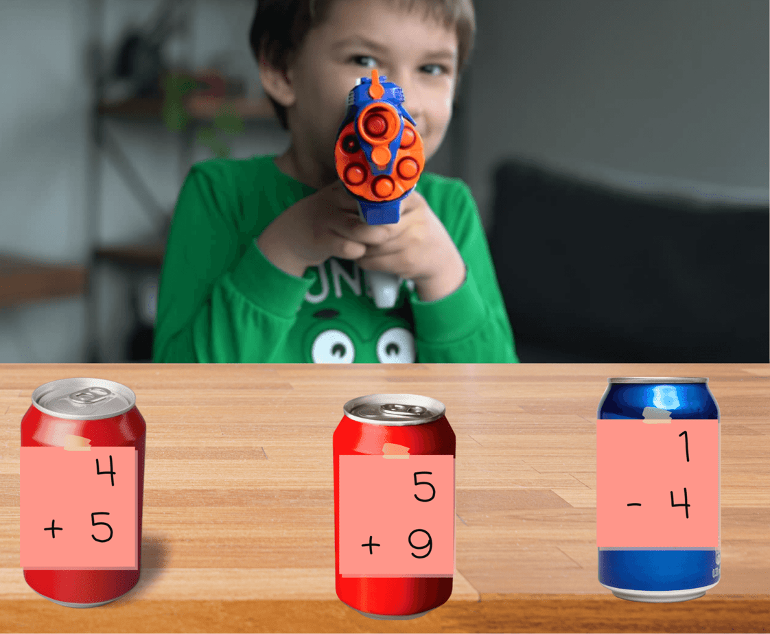 NERF GUN MATH Game Rules - How To Play NERF GUN MATH