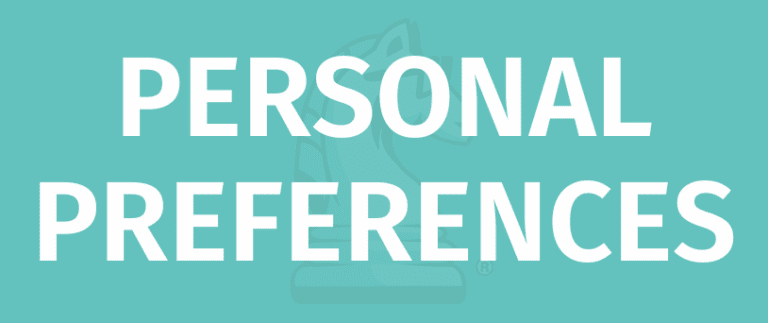 PERSONAL PREFERENCES Game Rules - How To Play PERSONAL PREFERENCES