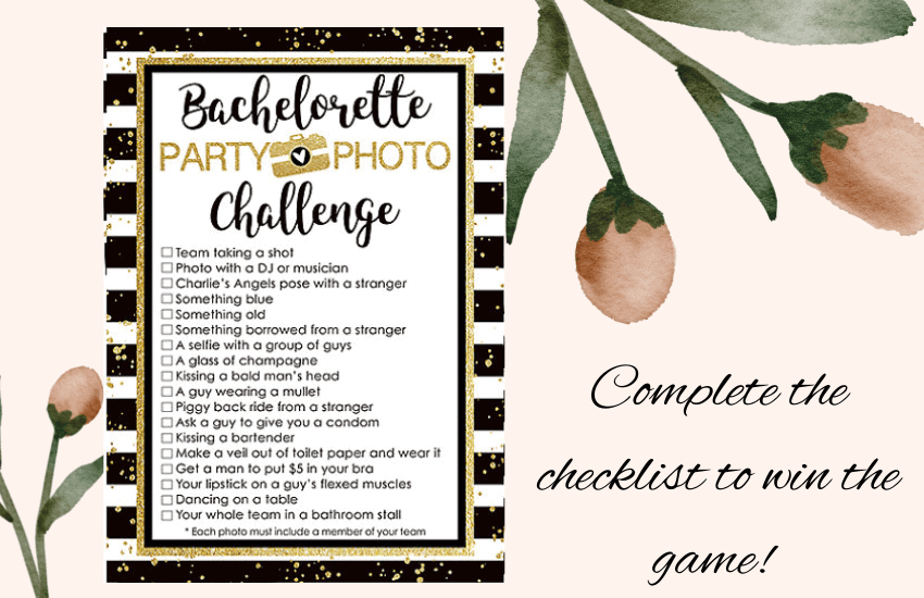 BACHELORETTE PHOTO CHALLENGE Game Rules - How To Play BACHELORETTE ...