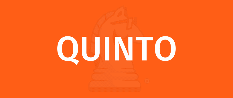 QUINTO Game Rules - How To Play QUINTO