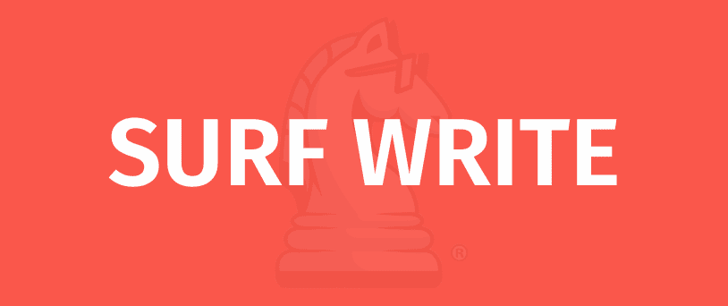 SURF WRITE Game Rules - How To Play SURF WRITE