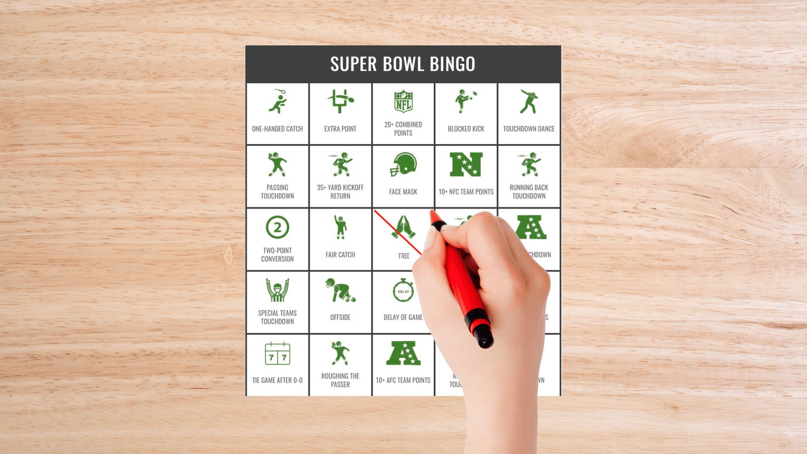 SUPER BOWL BINGO Game Rules How To Play SUPER BOWL BINGO