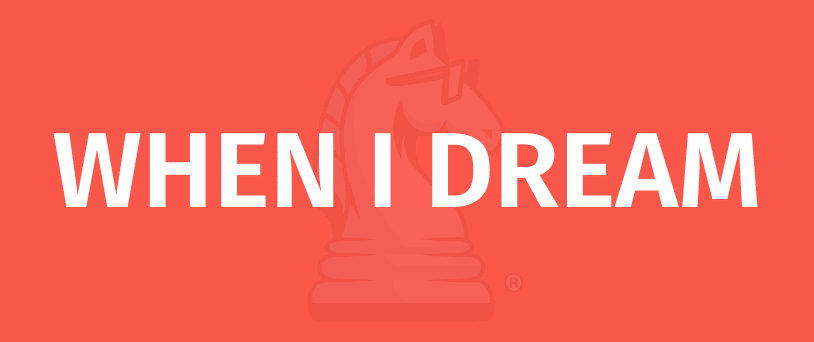WHEN I DREAM Game Rules - How To Play WHEN I DREAM