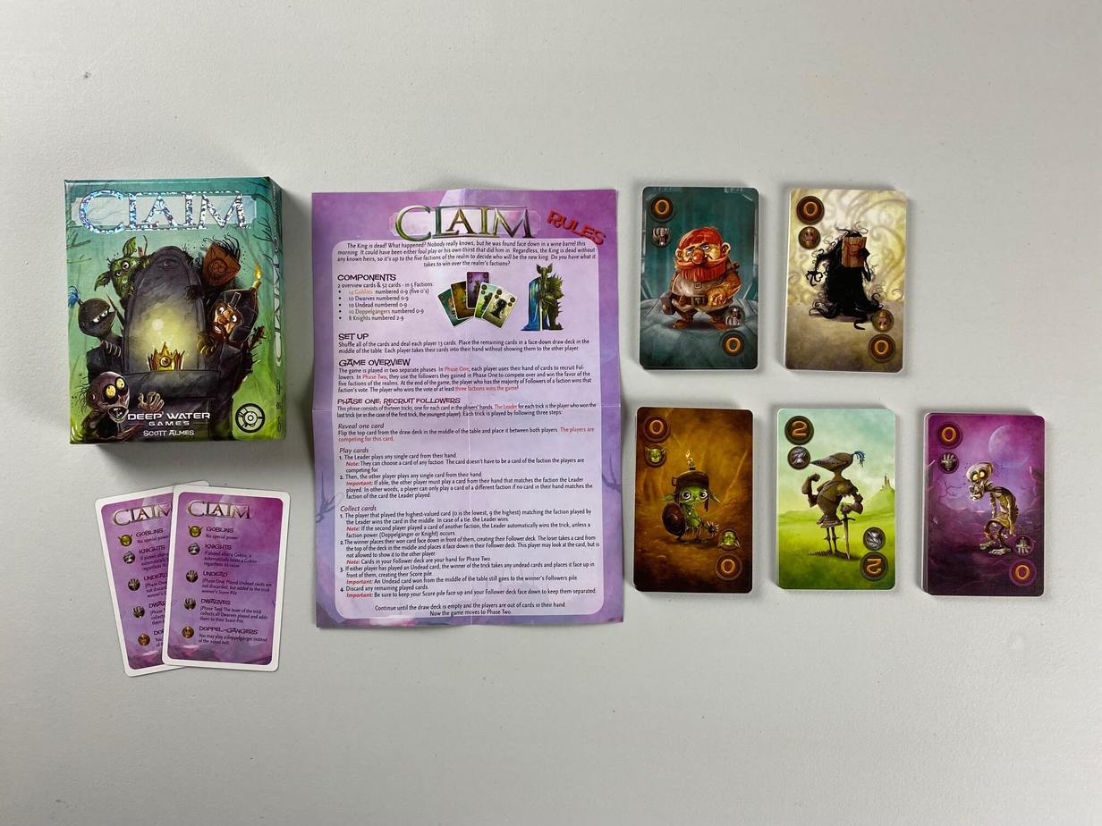 CLAIM Game Rules - How To Play CLAIM