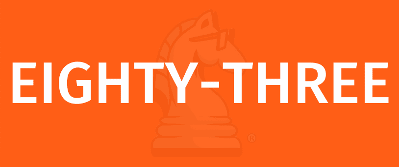 EIGHTY-THREE - Learn To Play With Gamerules.com