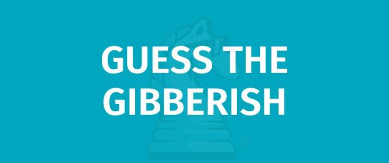 GUESS THE GIBBERISH - Game Rules