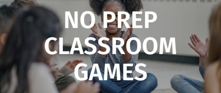 20 No Prep Classroom Games for Fun Learning - Game Rules